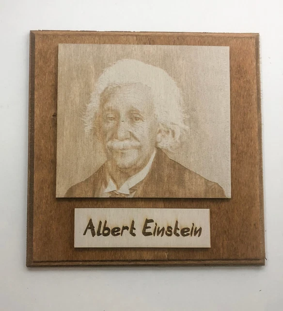 ALBERT EINSTEIN - Taglio Laser - Incisione Laser - Quadro Arredo Casa ...