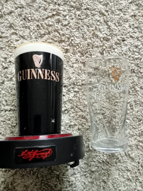 GUINNESS, ORIGINAL VINTAGE bar top Pump Font Sign Head (& FREE pint ...