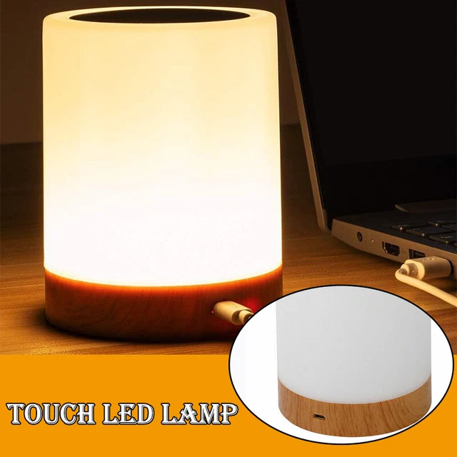 7 COLOR RGB Night Light Touch Sensor Lamp Bedside Table Lamp for Kids K ...
