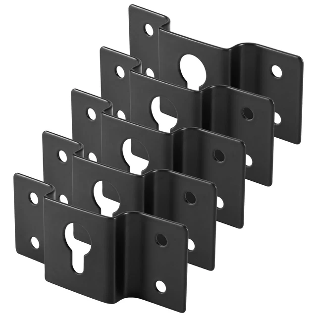 4X(DIY AUDIO SOUND Box Speaker Wall Mount Iron Hook Hanger Plate 5PCS ...