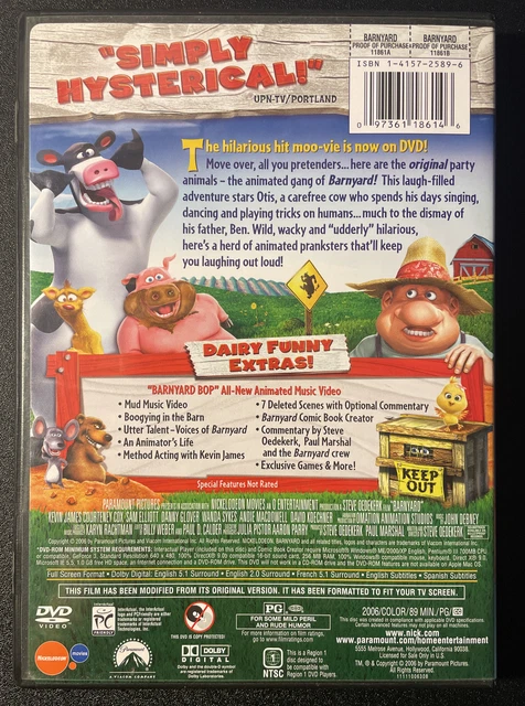 BARNYARD: THE ORIGINAL Party Animals FULL SCREEN DVD- TESTED VGC $1.36 ...