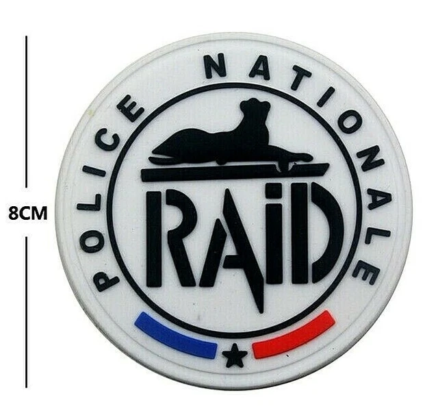 PATCH RAID - Ecusson en PVC "3d" de forces d’intervention de la Police ...