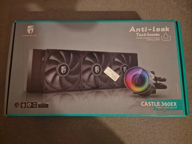 DEEPCOOL CASTLE 360EX 360mm ARGB AIO Liquid CPU Cooler 120mm Fans FREE ...