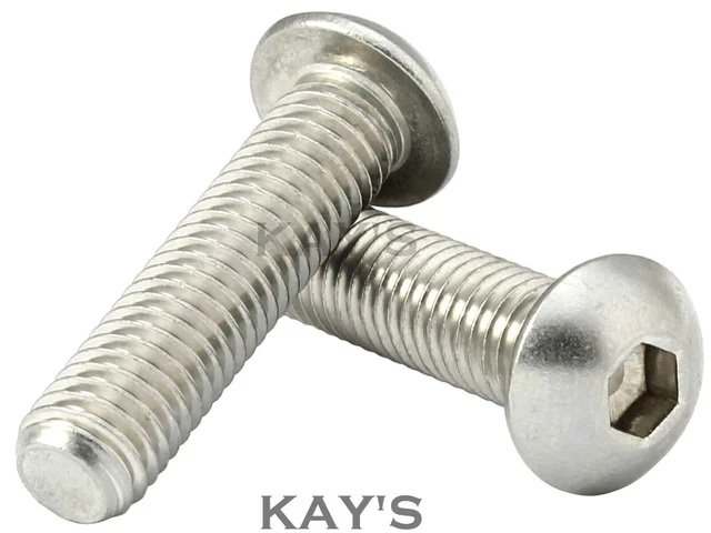 M3 M4 M5 M6 M8.Button Head Screws Allen Key Socket Bolts A2 Stainless Steel £1.29 - PicClick UK