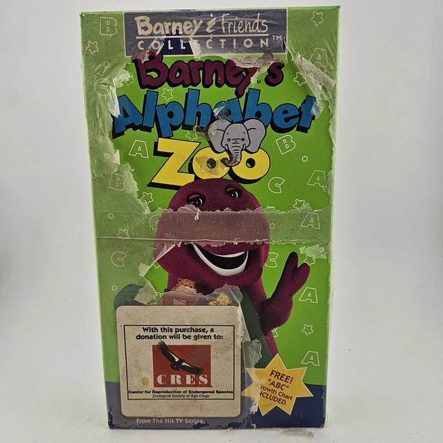 BARNEYS ALPHABET ZOO VHS 1994 ~ Sealed ~ Barney And Friends With Growth ...