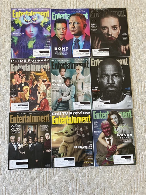 ENTERTAINMENT WEEKLY MAGAZINE 2020 Lot of 9 issues Celebrity Movies ...