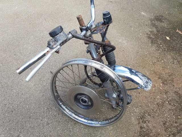 YAMAHA FS1E DX front forks and wheel rim £250.00 - PicClick UK