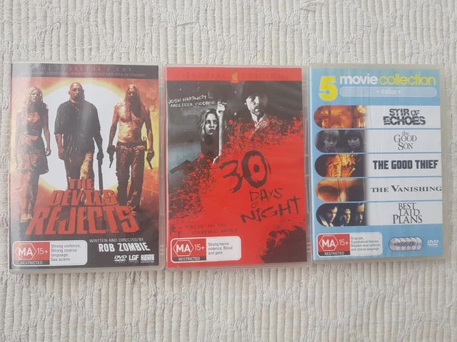 THRILLER HORRIFIC FOOTAGE Not Seen in Cinemas bundle of 3 MA 15+ dvds 👌 ...