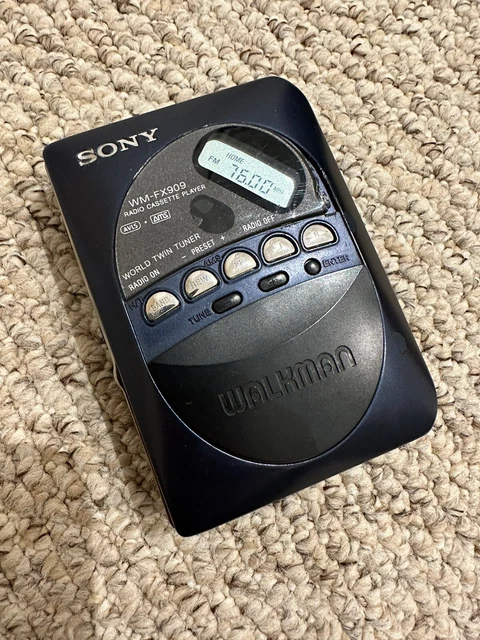 RARE VINTAGE SONY Walkman Cassette Player WM-FX909 Dual Heads Radio ...