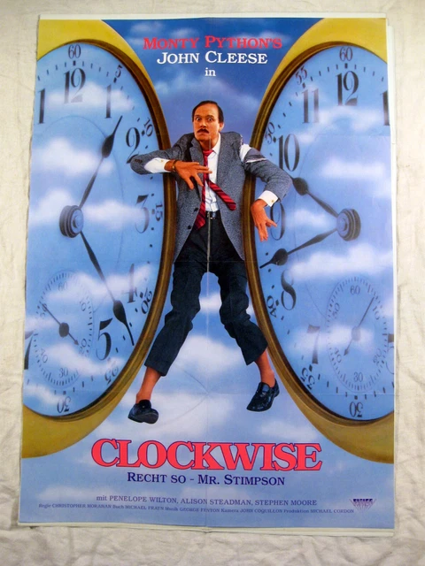 CLOCKWISE - POSTER Plakat Filmplakat - John Cleese Christopher Morahan ...