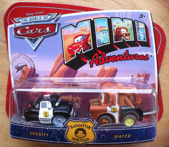 DISNEY PIXAR WORLD of Cars MINI ADVENTURES Radiator Springs SHERIFF ...