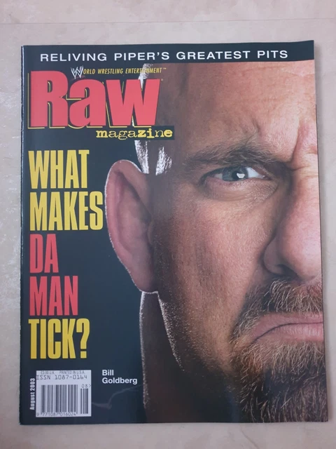 WWE RAW MAGAZINE September 2003 Wrestling WWF WCW AEW nWo ECW £9.99 ...