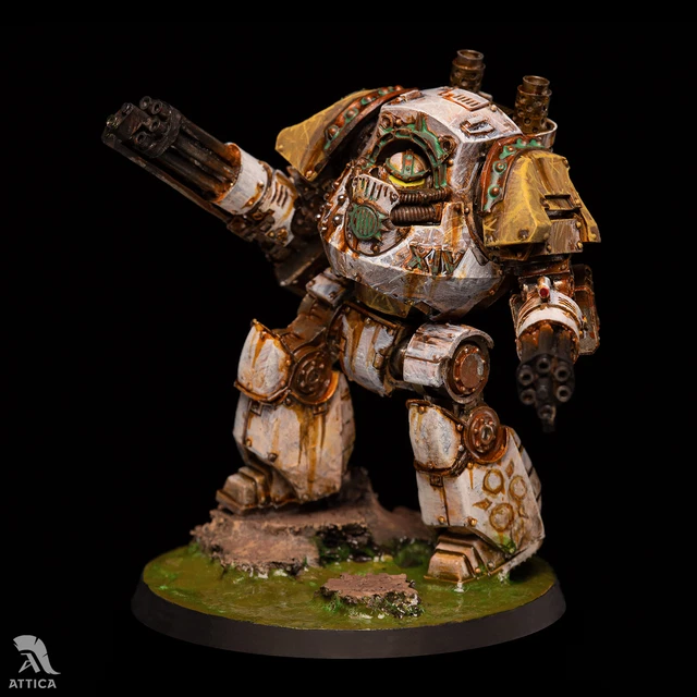 FIGURINE PEINTE WARHAMMER 40k Death Guard Contemptor Dreadnought en ...