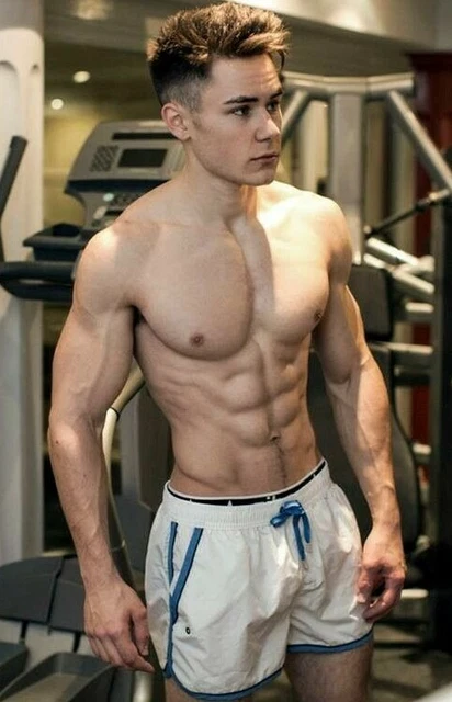 Shirtless Male Beefcake Muscular Gym Fitness Workout Jock Dude Photo 4x6 G607 £424 Picclick Uk
