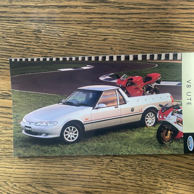 1998 FORD FALCON Ute Xh V8 S Launch Brochure Postcard Original Rare EUR ...