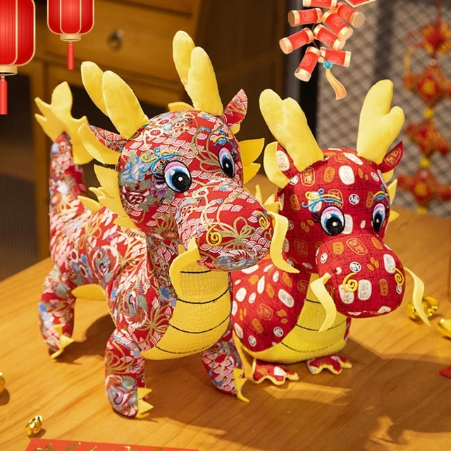 CHINESE DRAGON CHINESE Dragon Plush Toys Chinese Dragon Mascot Girls ...