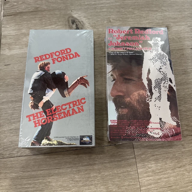 2 ROBERT REDFORD VHS Movies New Tapes Electric Horseman Jeremiah ...