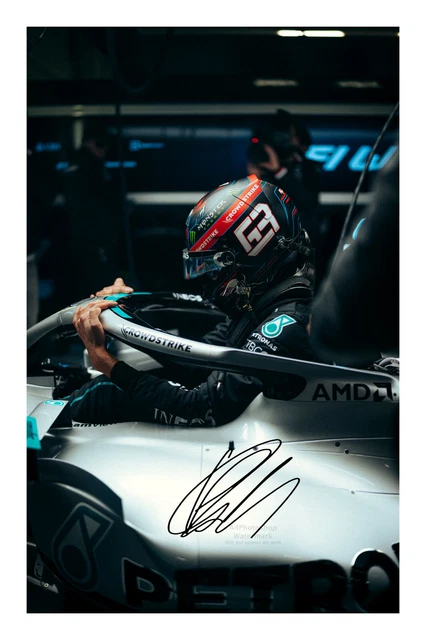 GEORGE RUSSELL 2022 Signed A4 Autograph Photo Print £6.99 - PicClick UK