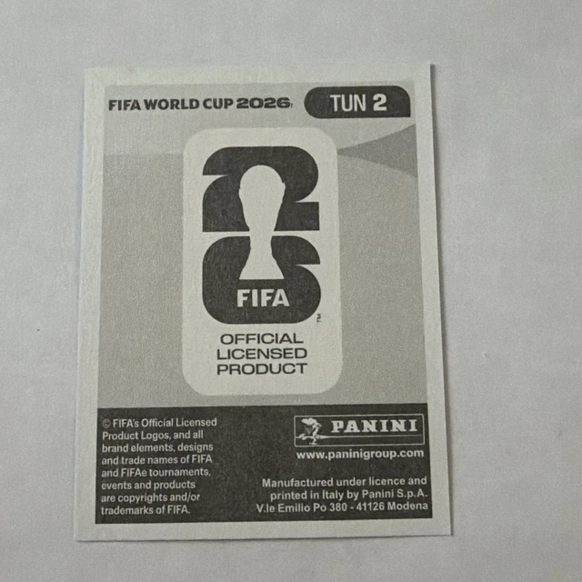 PANINI FIFA WORLD Cup 2026 Bechir Ben Saïd TUN 2 Sticker Card Blue ...