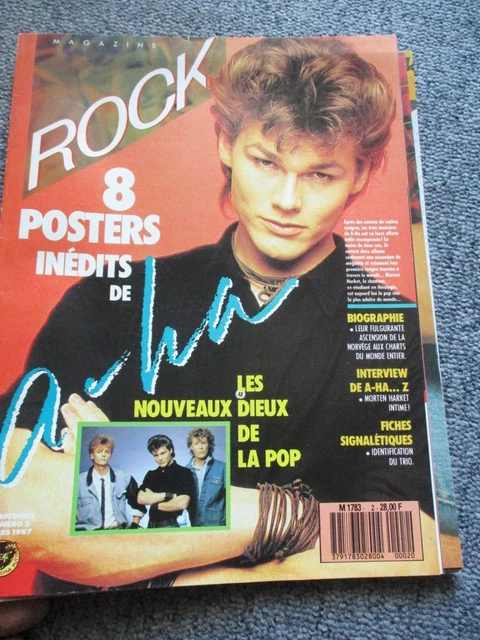 MAGAZINE DE POSTERS annees 80 a-ha morten harket EUR 20,00 - PicClick FR