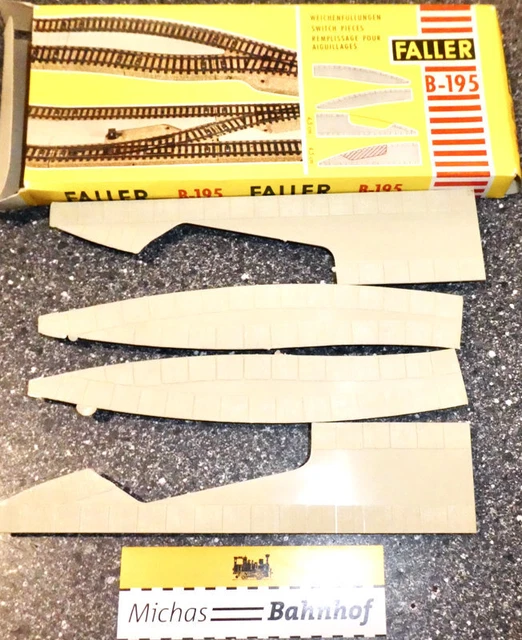 FALLER B-195 WEICHENFÜLLUNGEN Bausatz AMS ungebaut H0 OVP 1:87 H0 HT0 å EUR 13,99 - PicClick DE