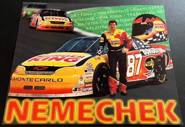 1996 JOE NEMECHEK #87 Burger King Chevrolet Monte Carlo - Document de ...