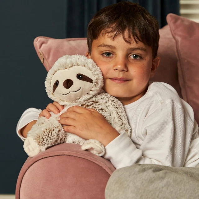 MARSHMALLOW SLOTH PLUSH Junior Size, Microwavable Plush with French ...