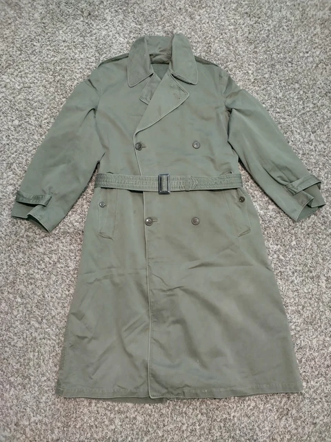1946 MADE WW2 Style US Army Field M1945 Overcoat Trench Coat Uniform ...