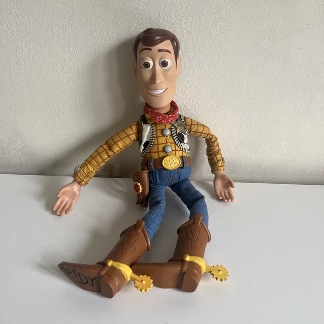 DISNEY PIXAR TOY Story Sheriff Woody Pull String Talking Doll ...