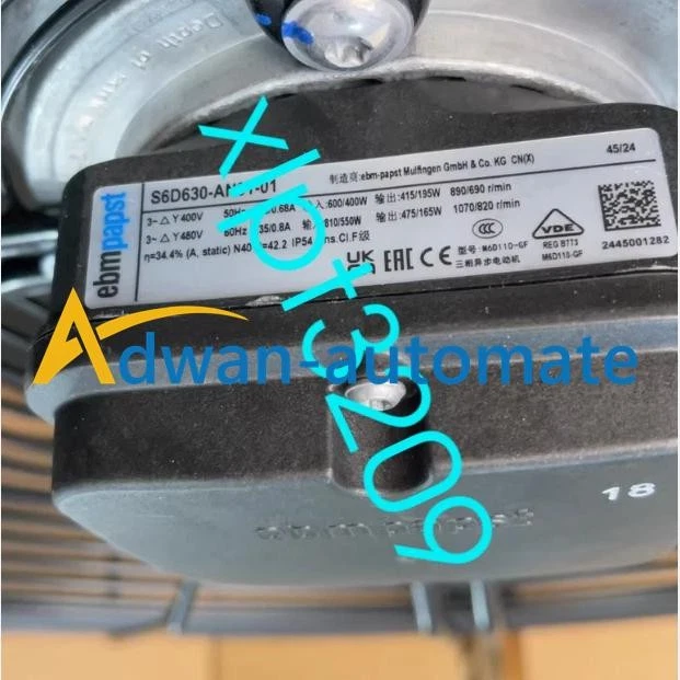 S6D630-AN01-01 AXIAL FAN New FedExor DHL £668.38 - PicClick UK