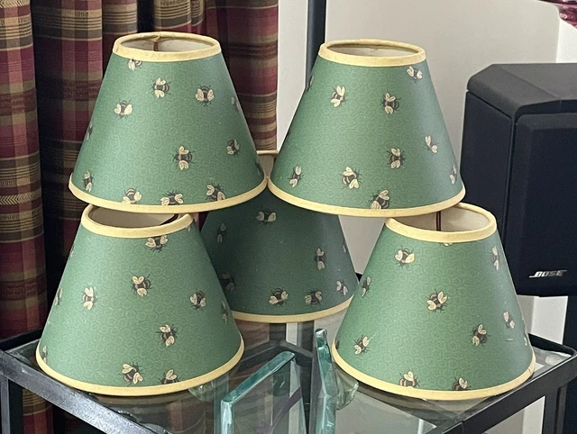 5 GRÜN BUMBLE Bee Clip On Lamp Shade Lampenschirm 6 " Unten 11.4cm Hoch ...
