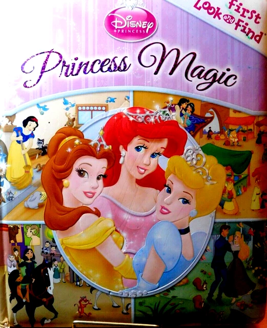 DISNEY~PRINCESS MAGIC PADDED Hardcover Book First Look And Find $5.83 ...