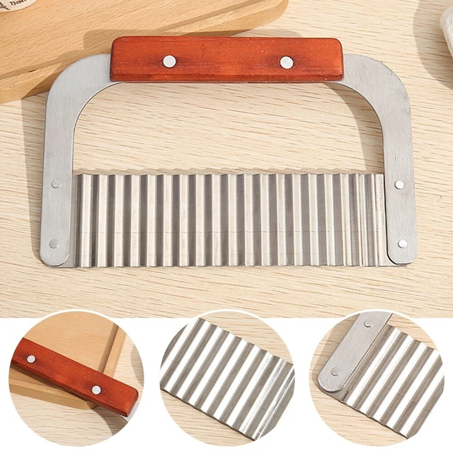 STRAIGHT GARNISH CUTTER Stainless Steel Cake Cutter Potato Cutter ...
