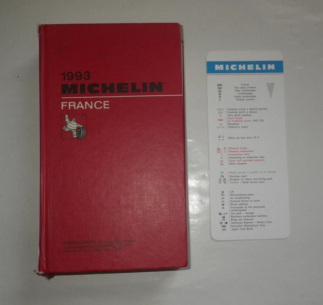 GUIDE MICHELIN ROUGE 1993 france complet bon état EUR 2,80 - PicClick FR