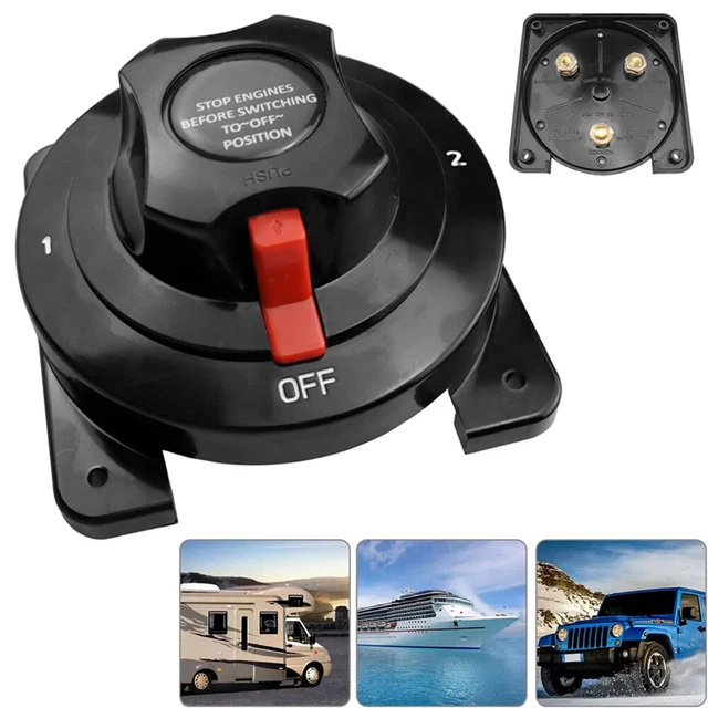 HEAVY DUTY DUAL Battery Switch Marine Isolator Selector for Boat ...