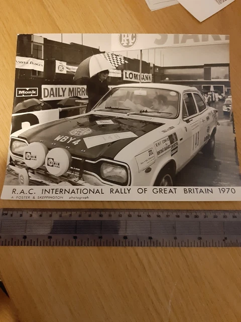 PROFESSIONAL PHOTO OF Car 148 RAC Rally 1970 Mark Newman/ Tony Davies ...