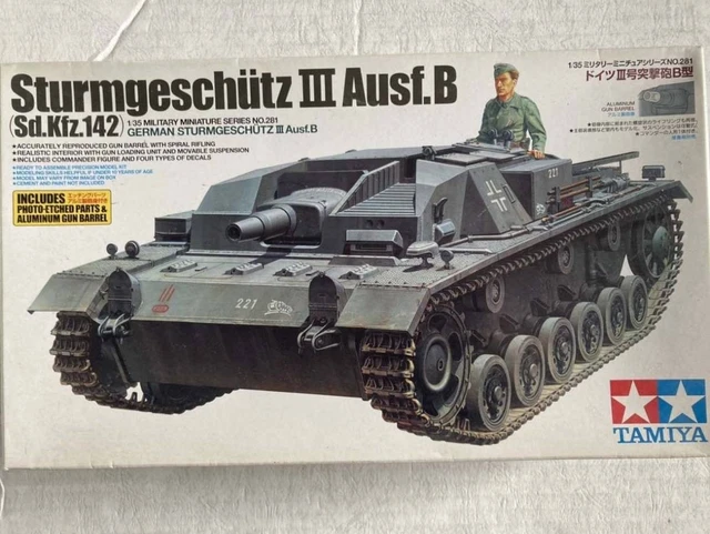 DEUTSCHES STURMGESCHÜTZ III Ausf. B mit Ätzteilen und Aluminiumlauf 1/ ...