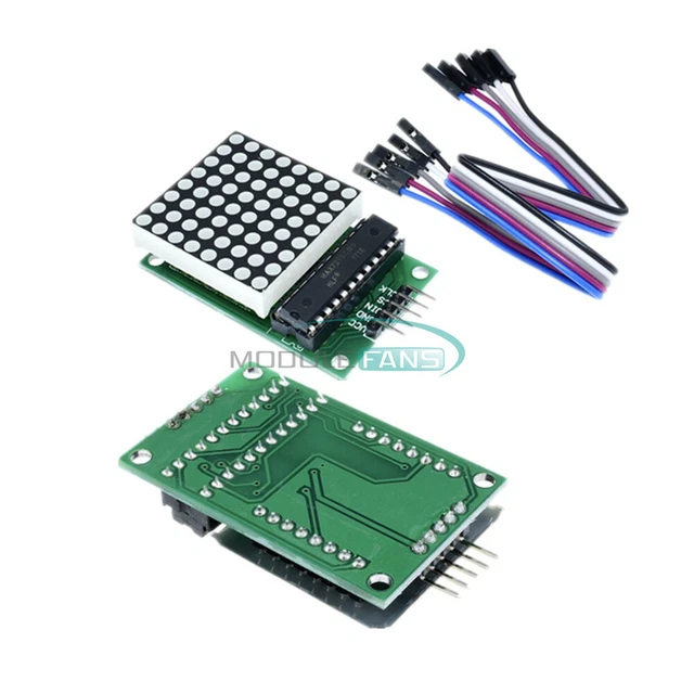 MAX7219 DOT LED Matrix Module MCU Control LED Display Module Arduino $3 ...