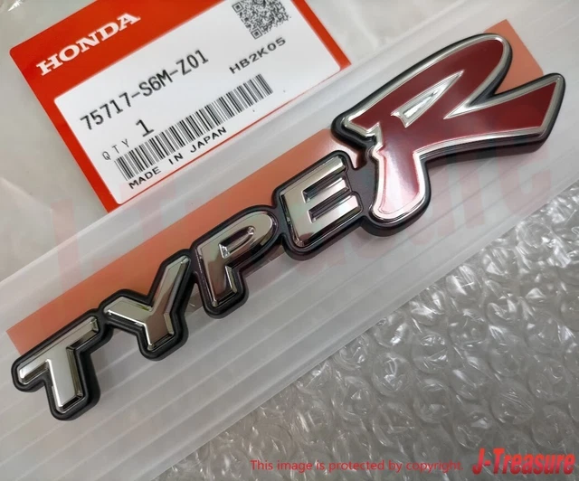HONDA INTEGRA TYPE-R DC5 Genuine Rear Emblem Badge "TYPE-R" 75717-S6M ...