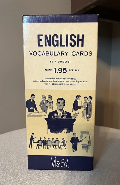 VINTAGE ENGLISH VOCABULARY Card Set Vis-Ed Dayton Visual Education ...