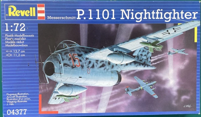 REVELL MESSERSCHMITT P1101 Nightfighter Bausatz 1/72 EUR 18,95 ...