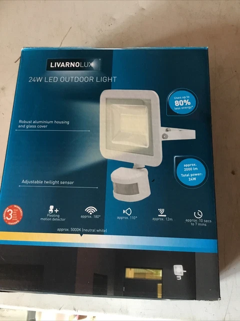 LIVARNO LUX 24W LED OUTDOOR LIGHT Motion Sensor £15.07 - PicClick UK