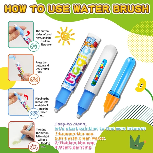 MAGIC WATER DOODLE Mat,Kids Large Aqua Mat 100X80Cm,Toddlers Painting ...