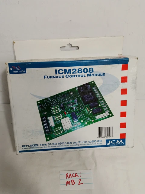 ICM CONTROLS ICM2808 Furnace Control Module New-Old Stock $188.34 ...