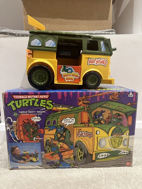 1989 & 2006 Teenage Ninja Mutant Turtles TMNT Cowabunga Carl Party Van ...