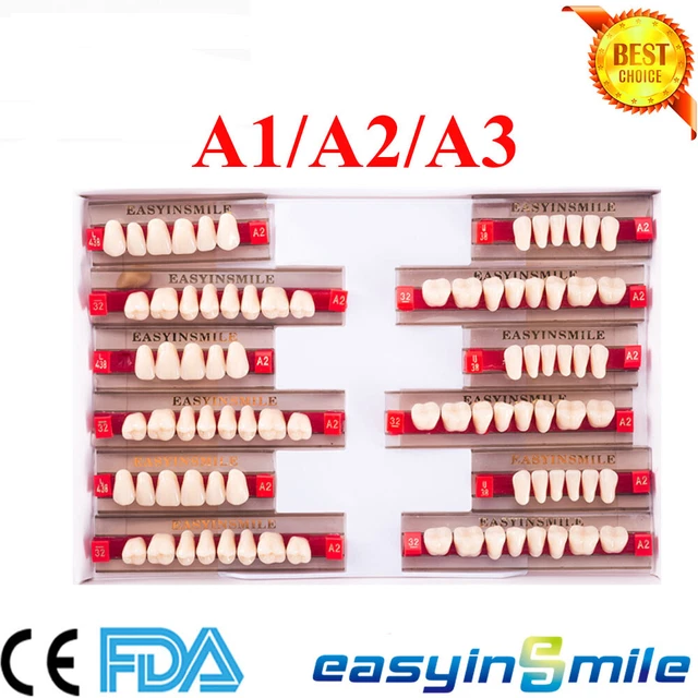 DENTAL DIY ACRYLIC Resin Teeth Full Set/Anterior/Posterior Denture ...