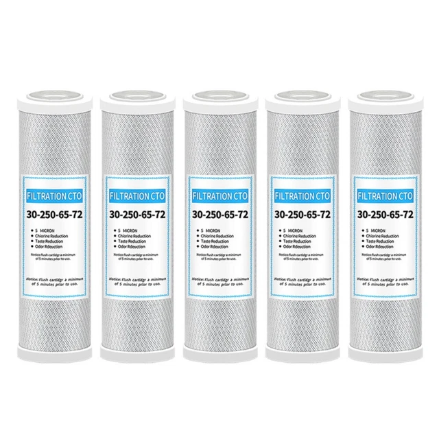 10 INCH WATER Filter Cartridge Cellulose Replacement Cartridge Kitchen ...