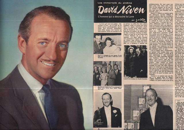 COUPURE DE PRESSE Clipping 1973 David Niven (4 pages) EUR 5,00 ...