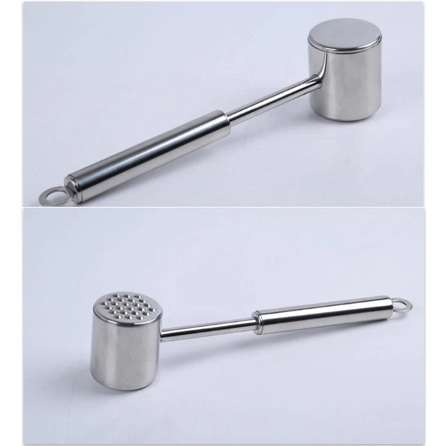 STAINLESS STEEL MEAT Pounder Steak Tenderizer Poultry Tenderizers Meat ...