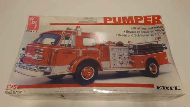 AMT LA FRANCE Pumper/Fire Truck - 1/25 Scale Model Kit Collection Lot £ ...
